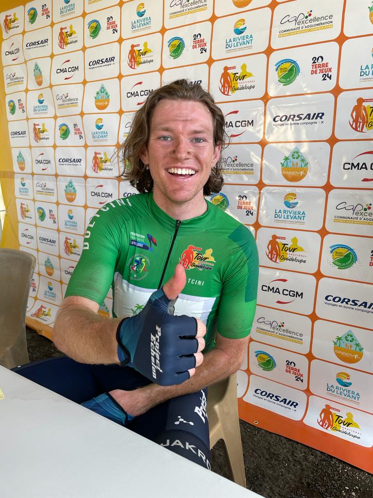 Cade Bickmore, second du général remporte la 1ère étape du Tour cycliste de Guadeloupe